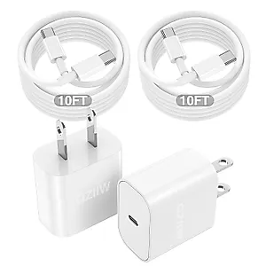 iPhone 15 Fast Charger,10 FT Fast Charging Cable,iPad Fast Charger,USB C Charger and 10 FT USB C Charging Cable,for iPhone 15 Pro/15 Plus/Pro Max, iPad Pro 12.9/11 inch, iPad Air 5th/4th/ipad Mini 6t