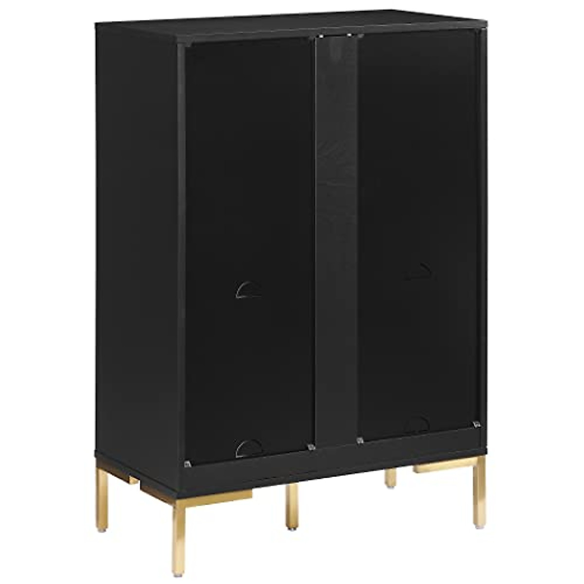 Crosley Furniture Juno Record Storage Cube Bookcase, Black