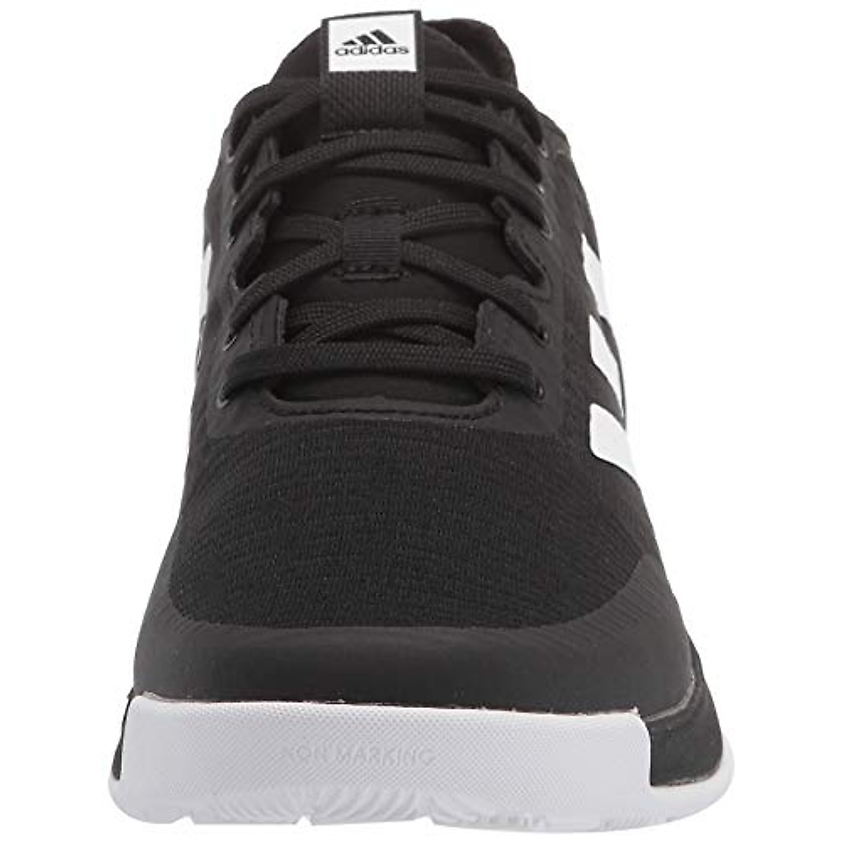 adidas Women's Crazyflight Volleyball Shoe, Black/White/Black, 8