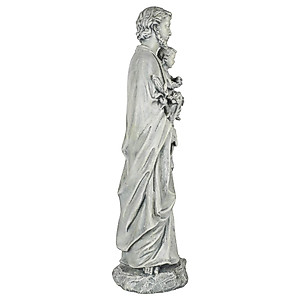 Joseph's Studio by Roman - St. Joseph Statue, 20" H, Garden Collection, Resin and Stone, Decorative, Religious Gift, Home Indoor and Outdoor Decor, Durable, Long Lasting
