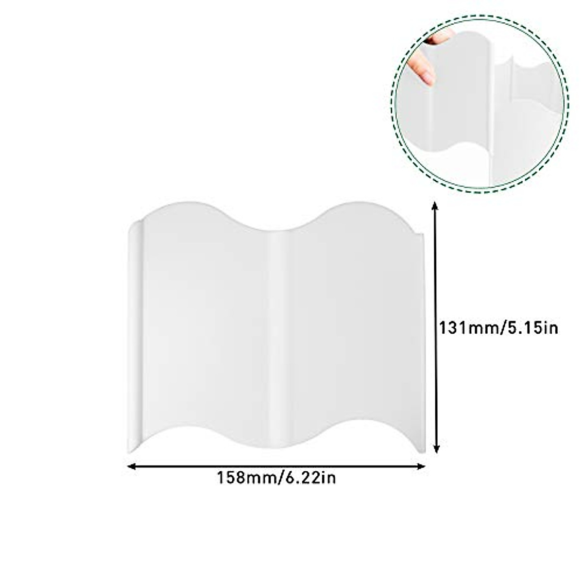 40PCS Garden Edging Border, Lawn Garden Fence Edgings Decorative Landscape Border for Lawn Garden Flower Bed White