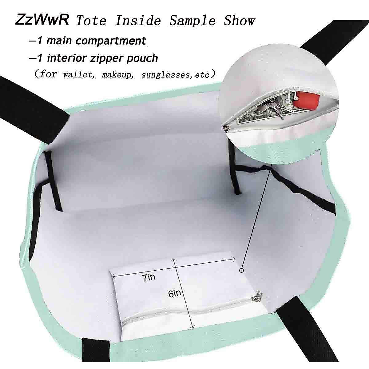 ZzWwR Stylish Banff National Park Foggy Mountains and Forest Extra Large Canvas Beach Travel Reusable Grocery Shopping Tote Bag Portable Storage HandBag