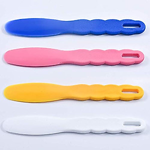 3Pcs Flexible Rubber Mixing Bowls,Dental Rubber Plastic Spatulas for Alginate and Plaster Materials