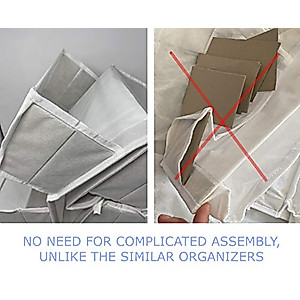 Homey Product Big Pocket Over The Door Organizer Storage Rack - Transparent Large Capacity - for Your Kitchen, Bathroom, Toy Room, Closet