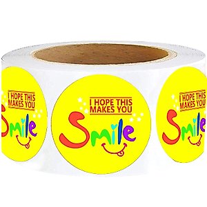 1.5 Inch Happy Mail Stickers,I Hope This Makes You happy Label for Small Business,Packaging Stickers