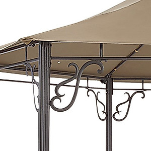 Garden Winds Pacific Grove Hexagon Gazebo Replacement Canopy Top Cover - RipLock 350
