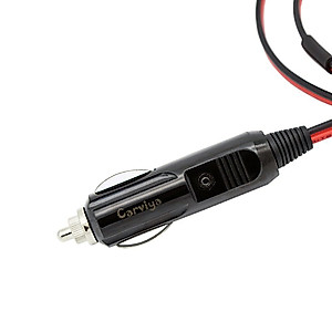 Carviya 12V 24V Heavy Duty 16AWG 0.5M 0.5 Meter 15A 20A Male Plug Cigarette Lighter Adapter Power Supply Cable For Car inverter,Air pump,electric cup (1.64ft) (3 Pack)