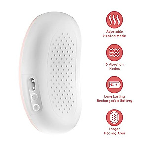 Breast Massager Breastfeeding, Lactation Massager with Heat, 6 Modes of Vibration Support for Improved Milk Flow, Clogged Ducts, Mastitis, Engorgement