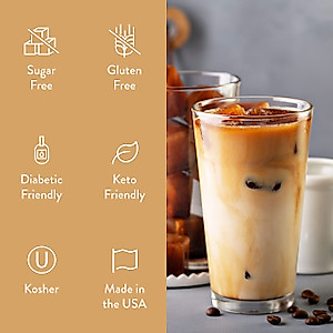 Jordan's Skinny Syrups Sugar Free Coffee Syrup, Vanilla Caramel Creme Flavor Drink Mix, Zero Calorie Flavoring for Chai Latte, Protein Shake, Food & More, Keto Friendly, 25.4 Fl Oz (Pack of 1)
