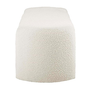 Modway Nebula Boucle Upholstered Storage Bench in Ivory