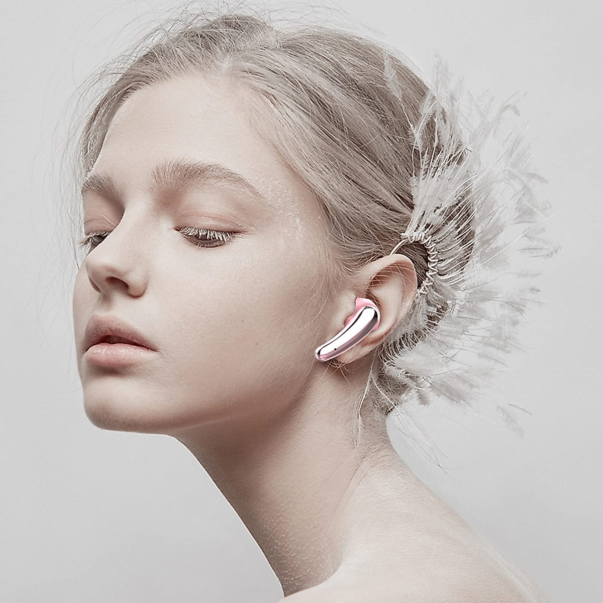 Aresrora Wireless Earbuds,TWS Bluetooth 5.1 in-Ear Headphones,TWS Wireless Earbuds with Type-c Charging Interface,Touch Control Earphones and Hi-Fi Stereo Sound Headset for iPhone and Android (Blue)