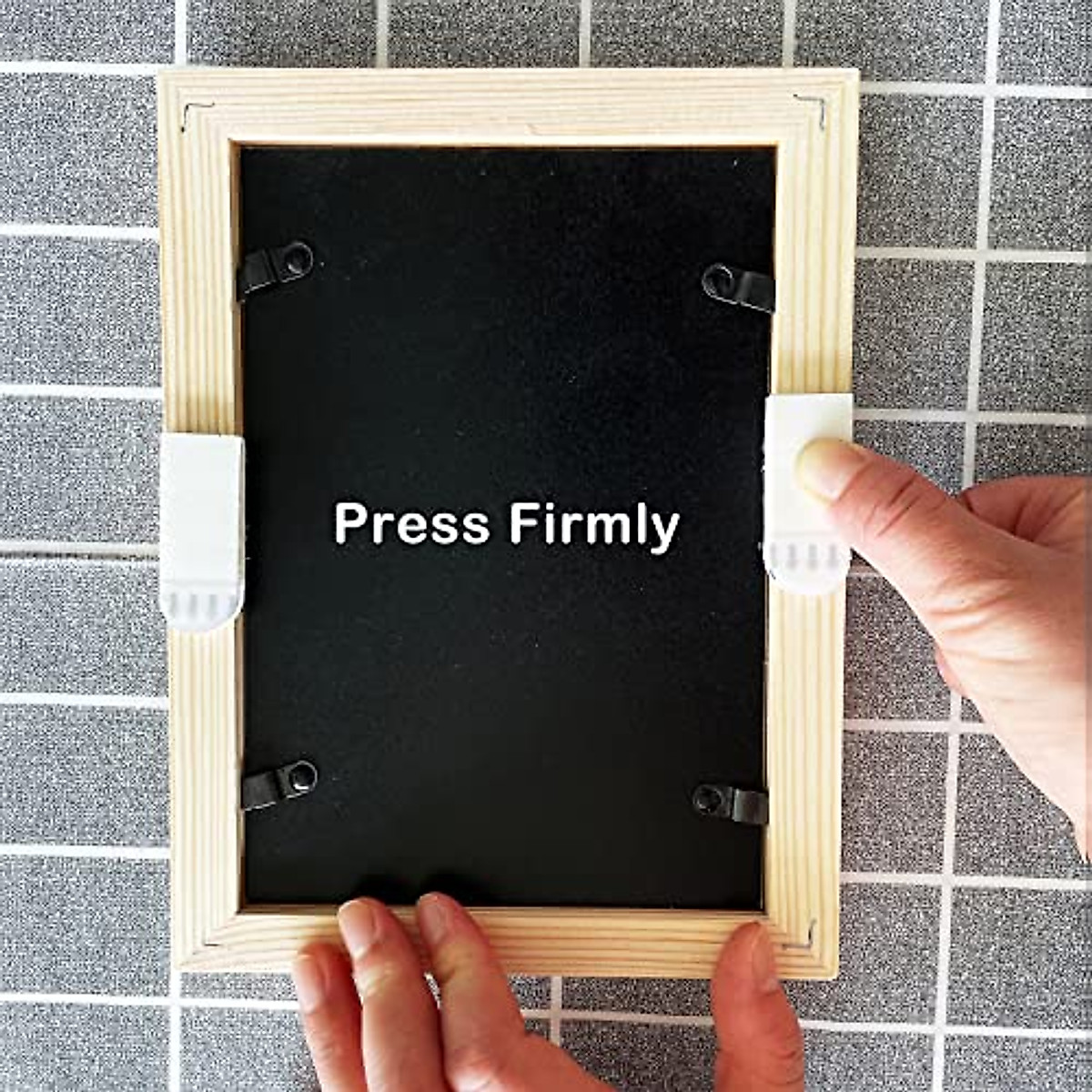 Karsbarwe 48-Pairs(96 Strips) Small Picture Hanging Strips Heavy Duty,Hook and Loop Tape,Water-Resistant Adhesive Strips for Frame Hanging,No Tools Wall Hanging Strips