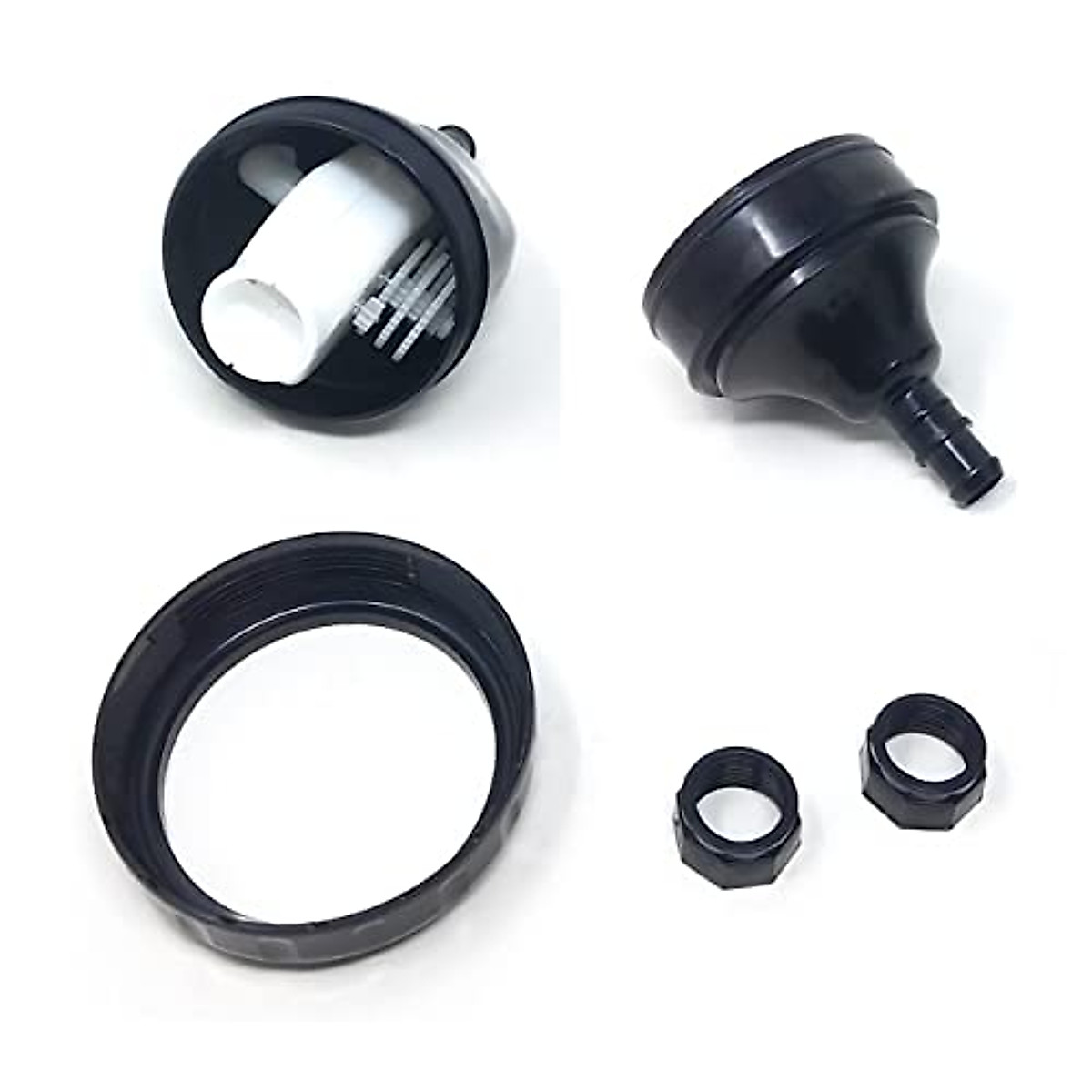 ATIE 3900 Sport, 280 Black Max F5B, TR35P Pool Cleaner Complete Backup Valve Kit G62 with 2 Hose Nut D16 Replacement for Zodiac Polaris 3900 Sport, 280 Black Max F5B, TR35P Pool Cleaners (Black)