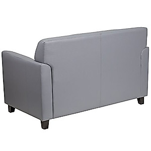 Flash Furniture HERCULES Diplomat Series Gray LeatherSoft Loveseat