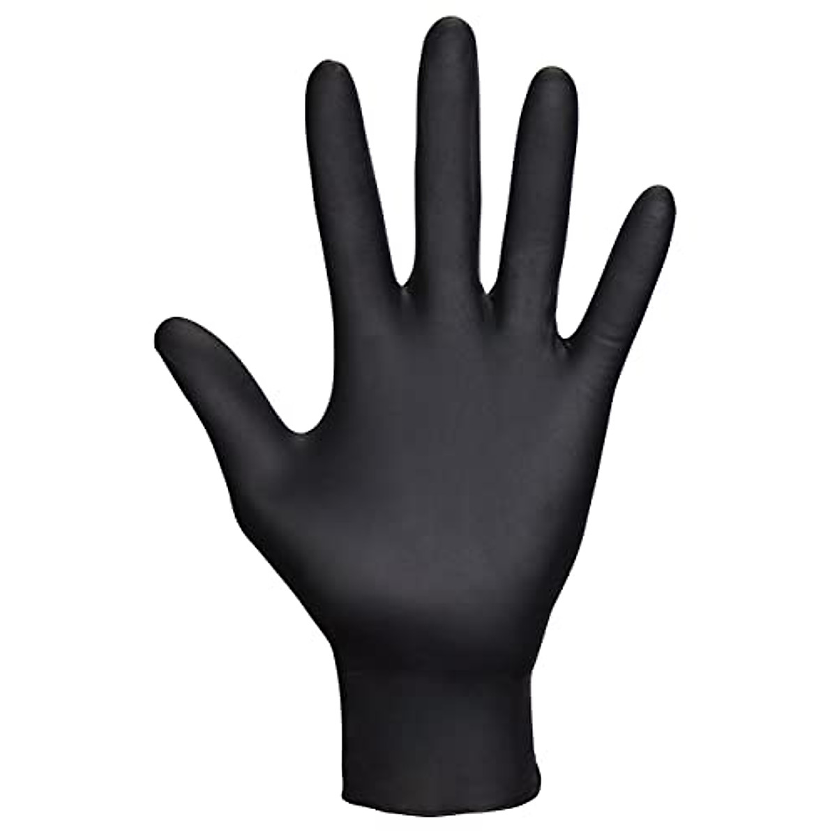 Raven SAS66518 SAS Safety Powder Free Examination Black Nitrile Gloves - 7 Mil Large