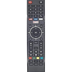 Replacement Remote for All Hitachi TVs and Hitachi Smart TVs.