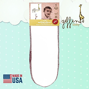 Geffen Baby Super Absorbers Plus Cloth Diaper Inserts, Reusable Liners for Baby Diapers, Booster Pads for Overnight Bedwetting, Nap Time, or Day Time Heavy Wetters, 5 Layer Absorbent Insert, 6 Pack