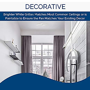 Broan-NuTone 688 Ceiling and Wall Ventilation, 50 CFM 4.0 Sones, White Bath Fan