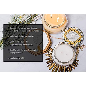 Tyler Candle Diva 4-Pack | 11 oz. Glass Jar Scented Candles | Bougee Scented Double-Wick Clean Burning Candles for The Home | Home Fragrance Gift Set Made in USA