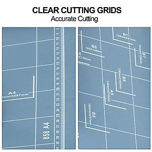 VEVOR Industrial Paper Cutter A3 Heavy Duty Paper Cutter 17 Inch Paper Cutter Heavy Duty 500 Sheets Paper with Clear Cutting Guide for Offices, Schools, Businesses and Printing Shops