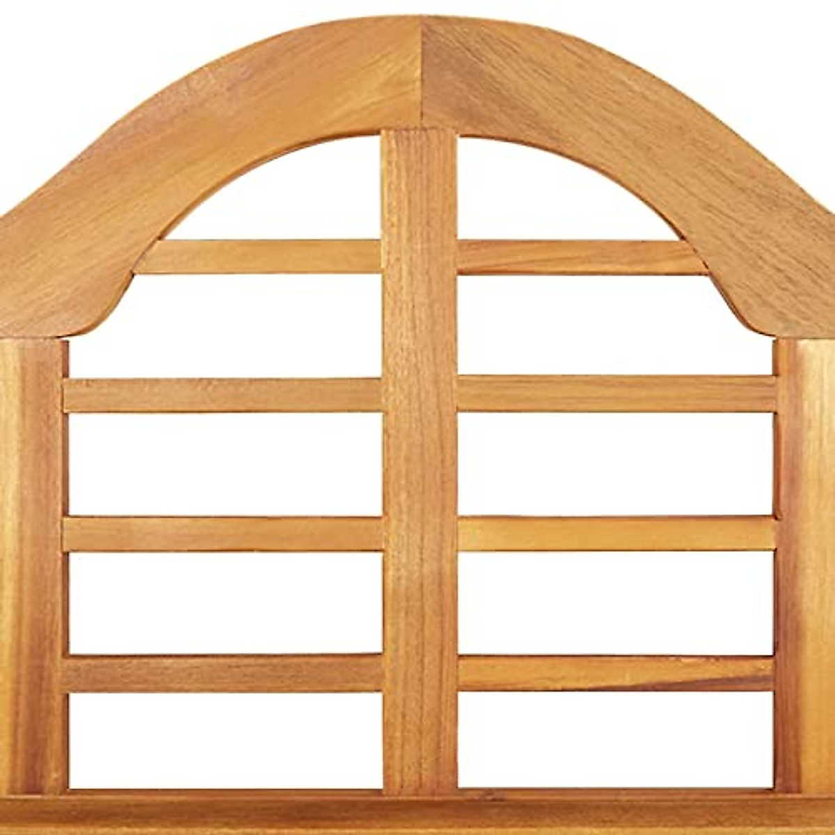 Tidyard Patio Bench, Acacia Wood Park Bench with Armrest and Backrest, Wooden Outdoor Bench Chair for Garden Entryway Yard Porch Backyard 49.2 x 22 x 34.4 in