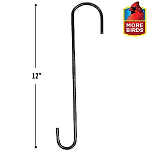 More Birds 12-Inch Extension Steel Hook, Windchimes