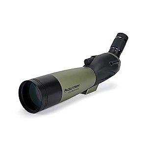 Celestron – Ultima 80 Angled Spotting Scope – 20-60x Zoom Eyepiece – Multi-coated Optics for Bird Watching, Wildlife, Scenery and Hunting – Waterproof and Fogproof – Includes Soft Carrying Case