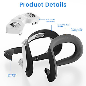 VR Face Cover Fan Accessories Head Strap