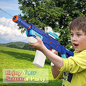 Electric Water Gun Automatic Water Squirt Guns, Super Water Powerful Water Soaker Water Blasters Guns with 500cc High Capacity Summer Water Toys for Kids Adults