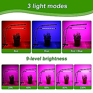Hawanik LED Grow Lights for Indoor Plants 2-Pack