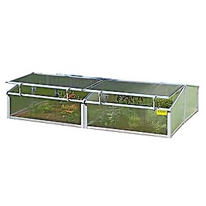 Exaco 20443 Jumbo Cold Frame Herbal & Plant Garden Protector 21.5 Sq Ft, Clear