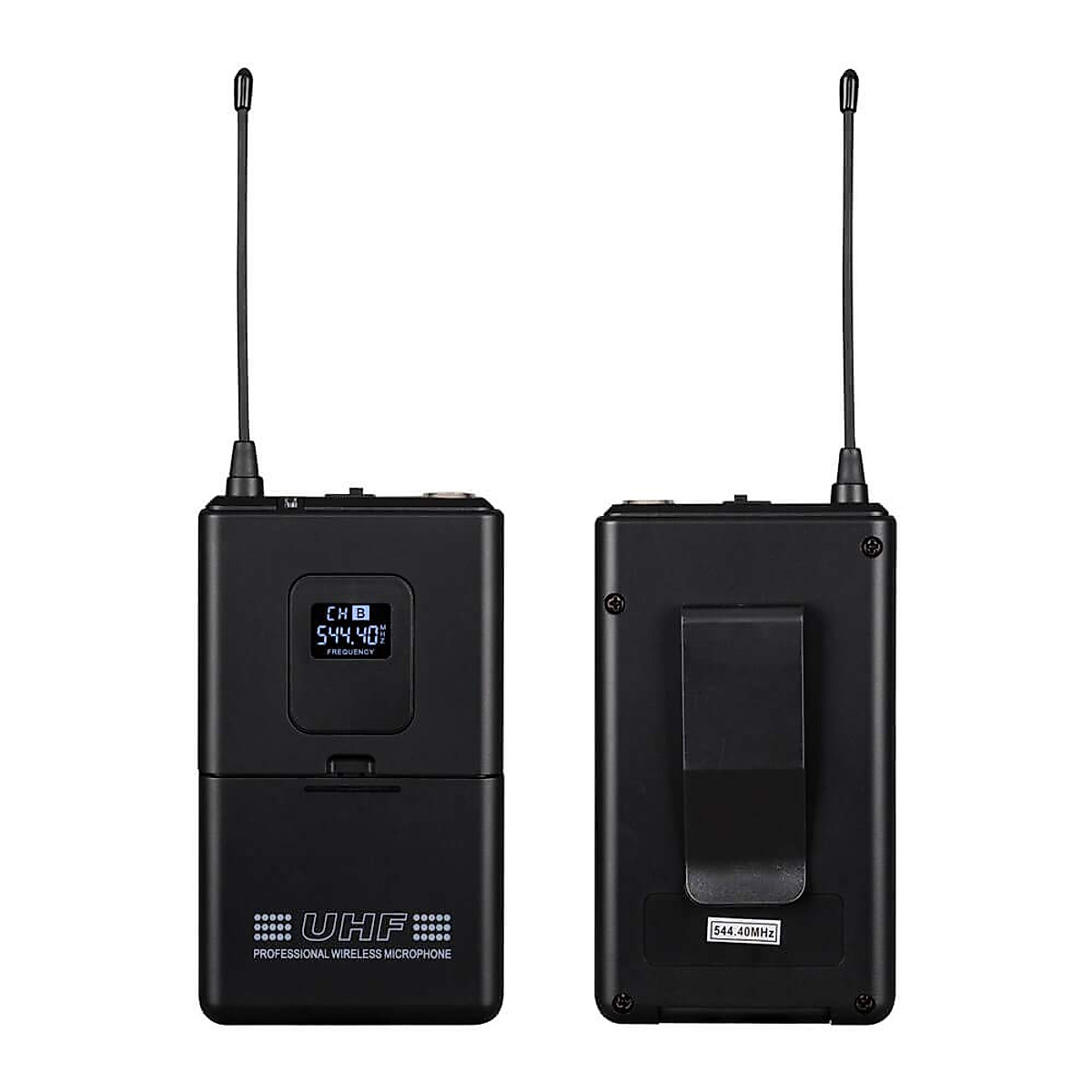 wenwen Frequency B Wireless Microphone System 4 Channel 4 Lavalier 4 Bodypacks 4 Lapel Mic 4 Headsets UHF for Karaoke System Church Speaking Conference Meeting Classroom Wedding Party Meeting School