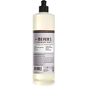Mrs. Meyer's Liquid Dish Soap, Cruelty Free Formula, Lavender Scent, 16 oz (Pack of 2)