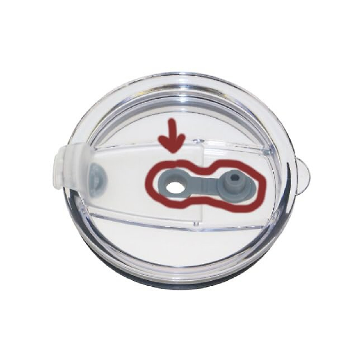 4 Pack Center Hole Gasket With Plug For Straw Lid Sip Replacement Rubber Grommet Seal Rambler Tumbler 30 Oz Ounce Gray Seal