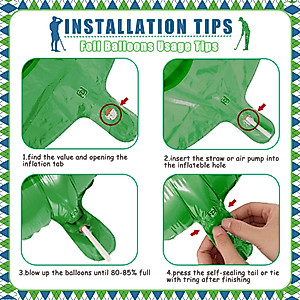 JOYMEMO Golf Party Decorations for Boys Men, Blue Green Let's ParTee Balloon Banner, Golf Ball Balloons, Let's Par- tee Decor, Sports Golf Themed Birthday Retirement Party Supplies