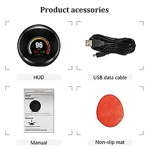 AWOLIMEI Head up Display for Cars, GPS Speedometer, GP11 Car HUD,Windshield Head-up Display, Incline Meter, Speed Warning, Slope Warning, Work for All Vehicles
