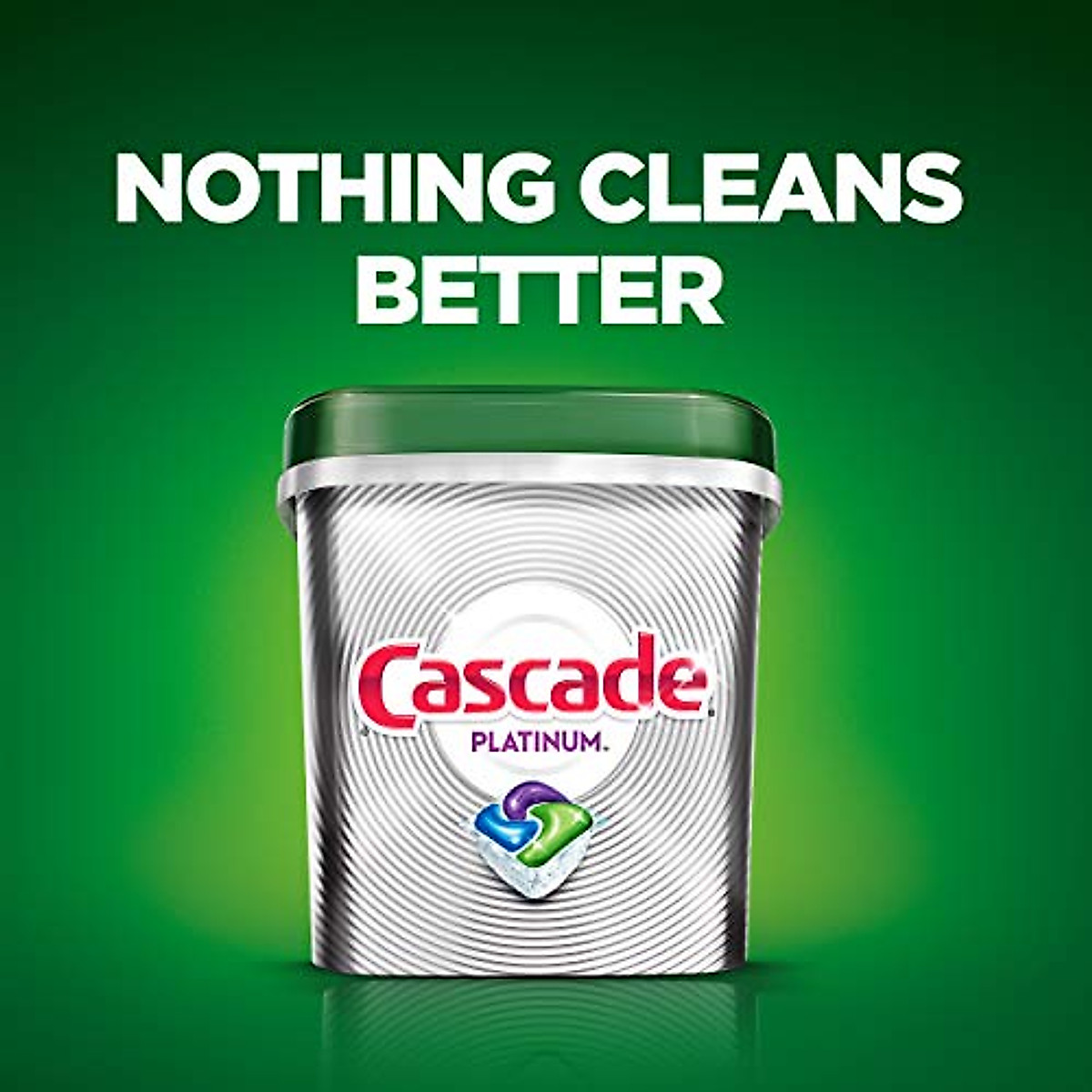 Cascade Platinum Dishwasher Pods, ActionPacs Dishwasher Detergent with Dishwasher Cleaner Action, Fresh Scent, 36 count