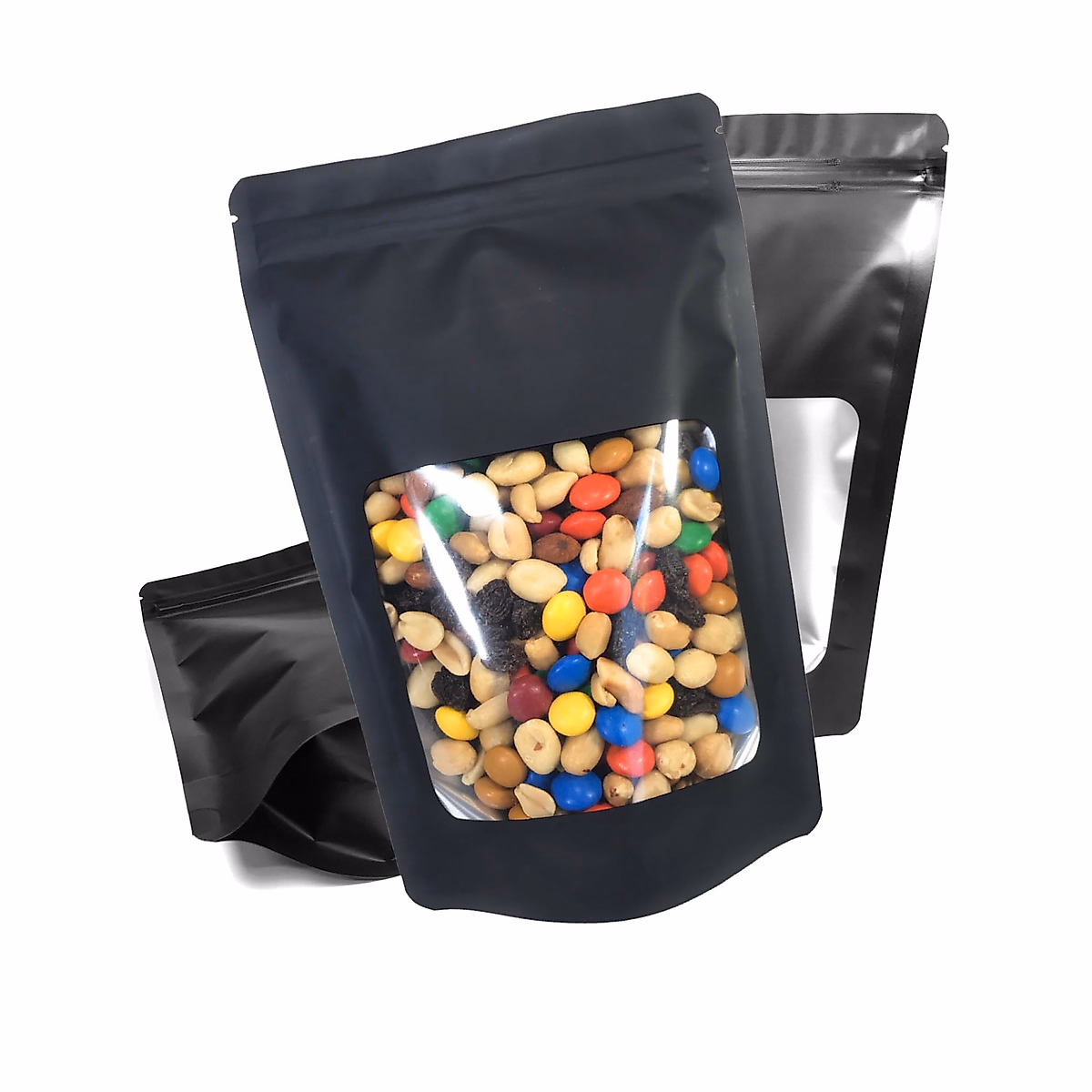 50 Pack Resealable Mylar 4 Mil Thick Smell Proof Bags 6” x 9” x 3” Stand Up Zip Seal Foil Pouch. Ultra-Clear Window Not Frosted. Food Grade. Travel, Storage and Display ROYPACK