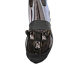 veloToze Silicone Toe Cover - Keeps feet Warm While Bike Riding in Cool, Spring Weather - for Men and Women White One Size