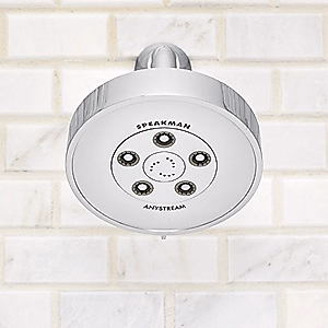 Speakman S-3010 Neo Anystream High Pressure Adjustable 2.5 GPM Shower Head, Polished Chrome