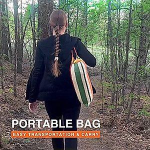 Bestrip Portable Hammock Single & Double Hammocks with Carrying Bag and 2 Tree Straps for Camping Travel Beach Outdoor 660lbs Capacity