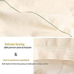 Sun Hats for Women, Summer Beach Sun Hat for Women Wide Brim Visor Fedora Cap UPF50+