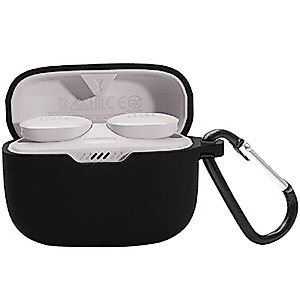 Case for Sony WF-1000XM5, Silicone Case for WF 1000XM5 Case Cover, Shock, Waterproof, Anti-Fall Protective Cover for Sony WF-1000XM5 Eaubuds Case Cover with Keychain (White)