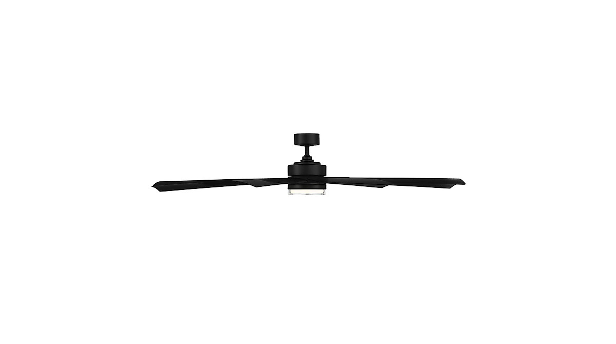 Wynd XL Smart Ceiling Fan 72" Matte Black | Alexa & Google Compatible