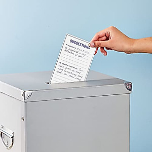 Best Paper Greetings 100-Sheet Bulk Suggestion Box Cards, 4 x 6 Blank Refill Forms for Customer Feedback, Comment, Benefits, Improvement for Small Businesses Supplies, Restaurants, Church, School