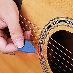 Foxany 16 Pack Ukulele Felt Picks, Comfortable for Ukulele, Guitar, Bass and Low Tension Music Instruments Felt Material Multi Color