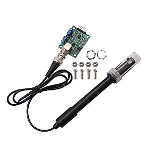 OCESTORE PH Value Detect Sensor Module PH0-14 + PH Electrode Probe BNC for Arduino PH Value Detect Sensor