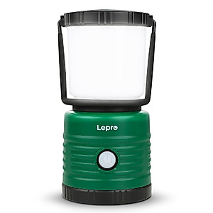 Lepro Lantern Camping Lantern, Battery Powered LED with 1500LM, 4 Light Modes, Waterproof Tent Light, Lantern Flashlight for Hurricane, Emergency Light, Survival Kit, Storms, Outages, Fishing, Hiking