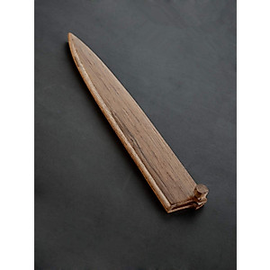 Aibote Handmade Natural Black Walnut Univeral Japanese Sashimi Knife Sheath Wooden Cover Chef Knives Cases Holders Protectors for Yanagiba Sujihiki Slicer(9.5 inch)