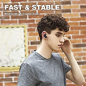 1MORE Stylish True Wireless Earbuds - Bluetooth 5.0 Stereo Hi-Fi Sound with Deep Bass Wireless Earphones Built-in Mic Headset, 24 Hours Playtime with Charging Case - (Renewed)